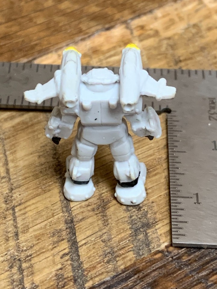 Vintage Micro Machines Z-Bots Mech Robot White Yellow 1990s Galoob Toy ...
