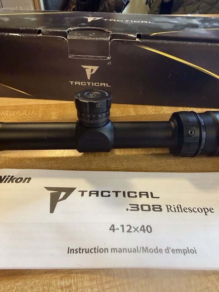 Nikon Tactical .308 4-12x40 BDC800 Rifle Hunting Scope Black Matte ...