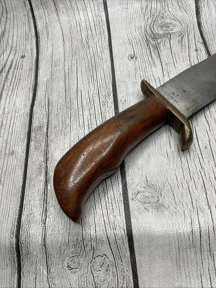 Vintage Custom Handmade Fixed Blade Hunting Knife - MR Maker Mark | eBay