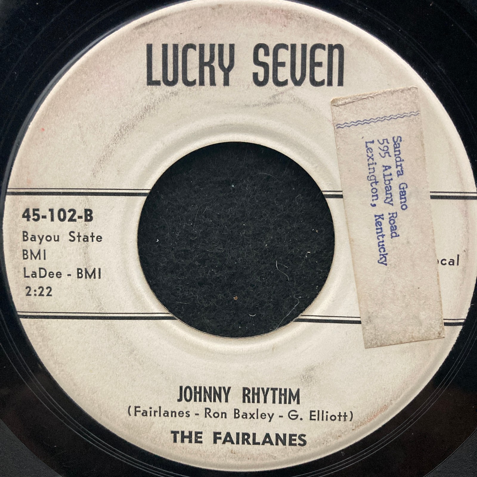 Seventeen Steps/Johnny Rhythm by The Fairlanes (Lucky Seven 102) 7 ...