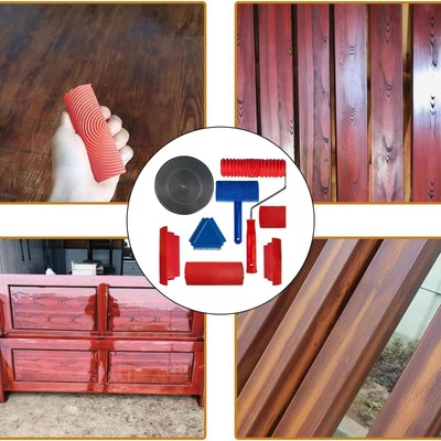 8Pcs Wood Graining Tool Set Decoration Design Texture Pattern Wood ...