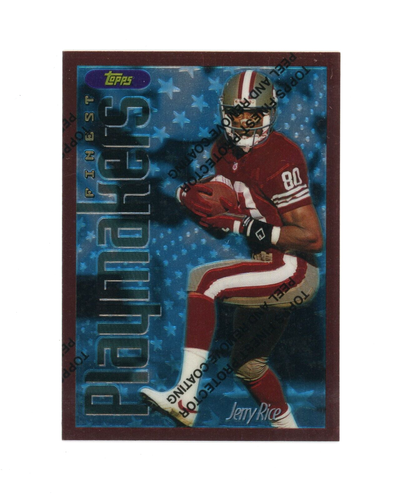 JERRY RICE 1996 Topps Finest Playmakers Bronze #175 San Francisco 49ers ...