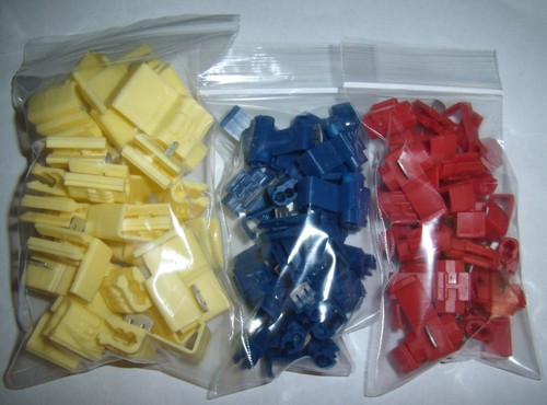(15) Yellow/Blue/Red Scotch Lock Wire Connector Terminal 22-10 AWG Ga ...