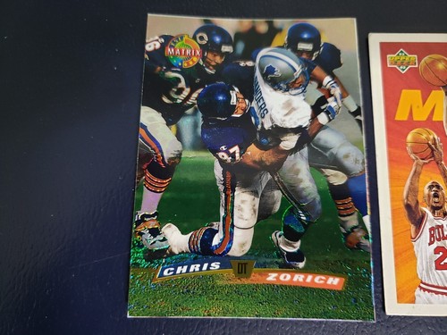 Chris Zorich vs Barry Sanders NFL 1996 TSC Matrix OVERSIZE RARE Oddball ...