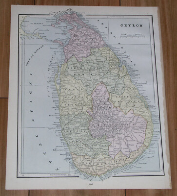 Pre-1900 - Map Of Ceylon