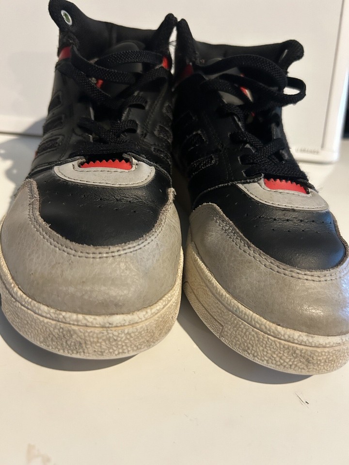 Size 2.5us adidas Drop Step Mid Black Vivid Red | eBay