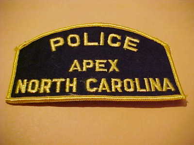 APEX NORTH CAROLINA POLICE PATCH SHOULDER SIZE NEW | eBay