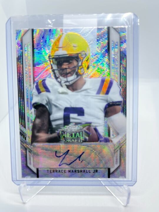 2021 Leaf Metal Draft Football Terrance Marshall Jr. /75 RC Rookie ...
