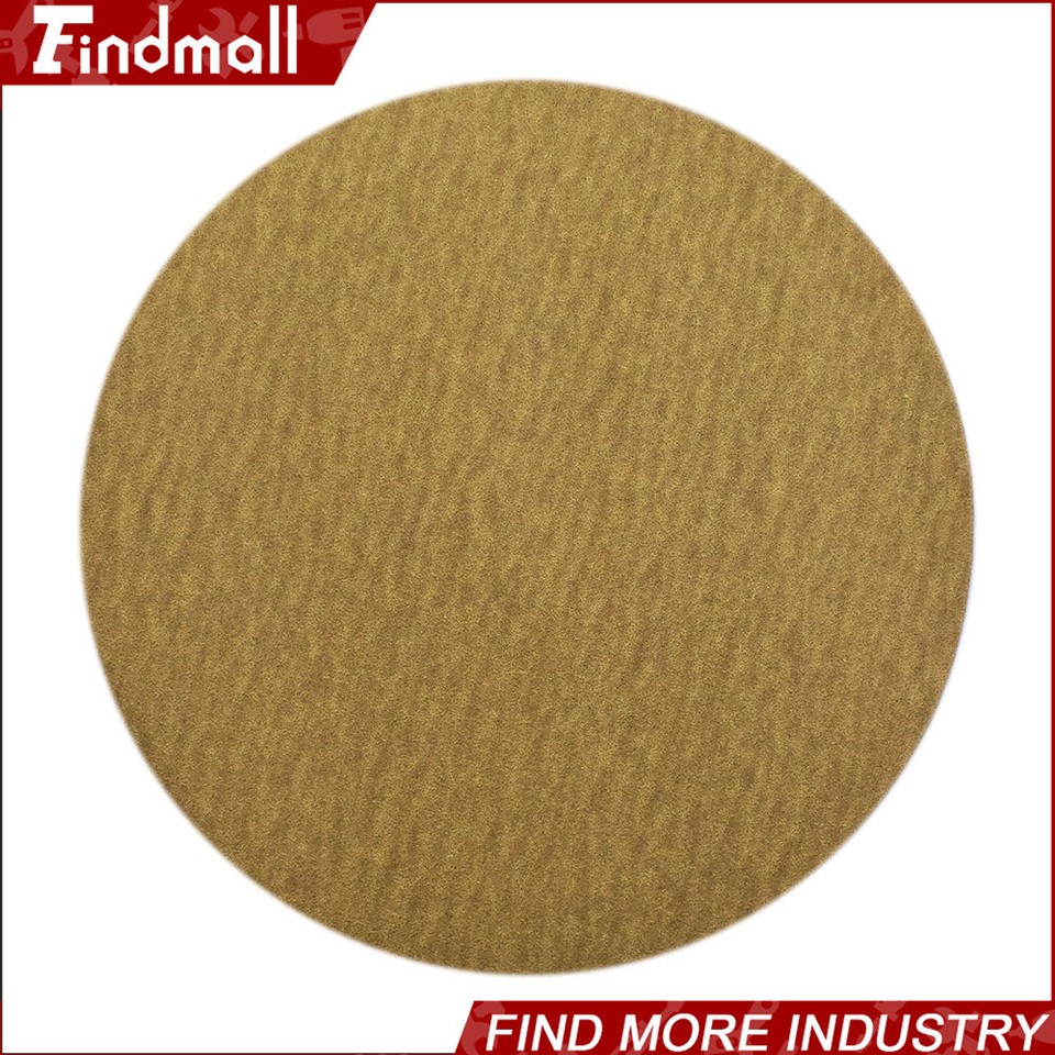 Findmall 320 Grit NO-Hole 100 Pack 6" Hook Loop Pads Flocking Sanding ...