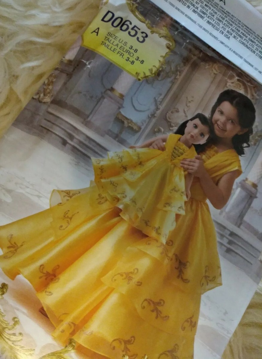 Beauty And The Beast Belle Dress Pattern