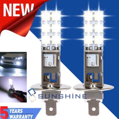 2X LED H1 Headlight Bulbs Conversion Kit High Low Beam Super Bright ...