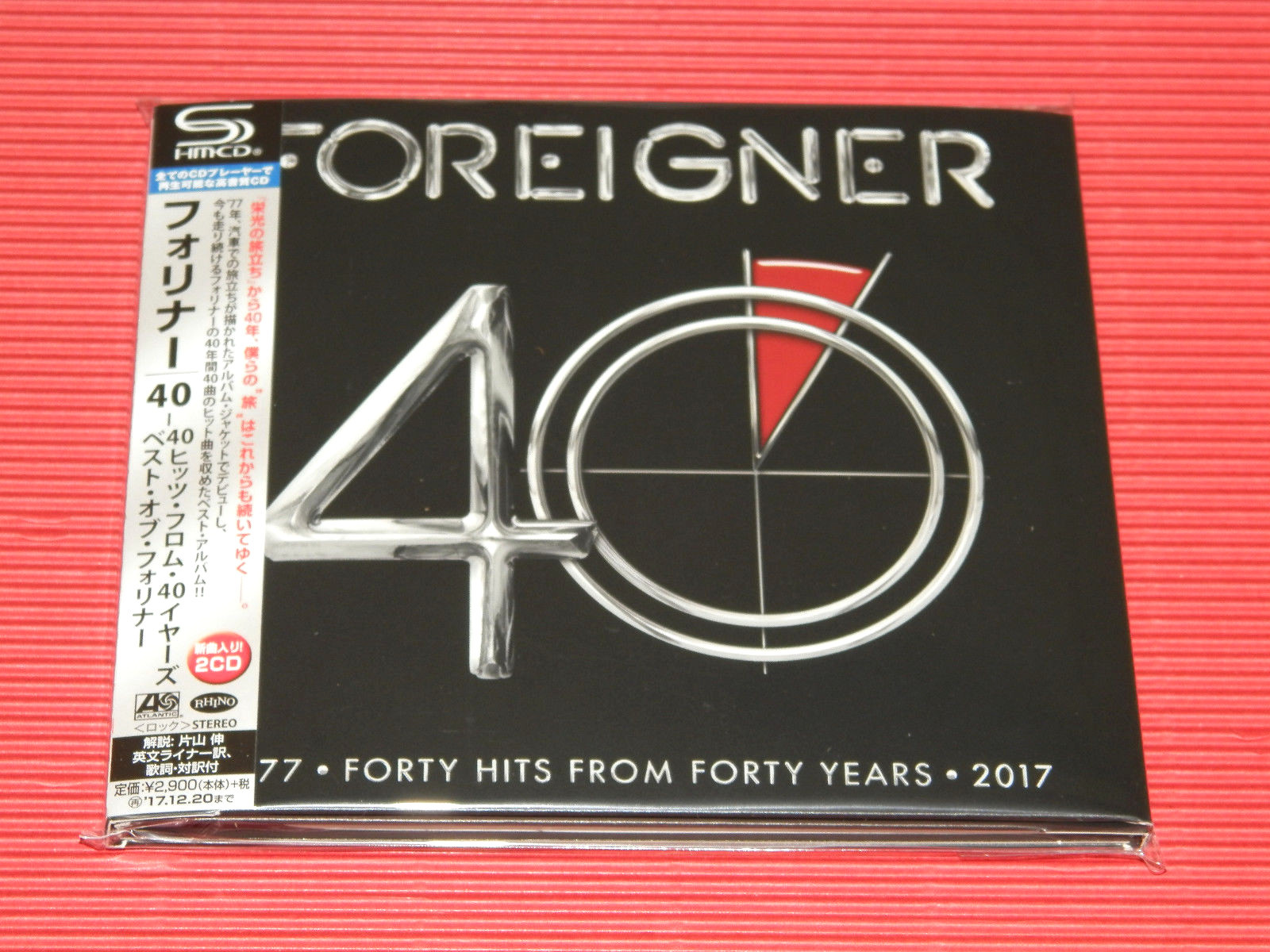 4HT 2017 JAPAN 2 SHM CD FOREIGNER 40/40 FORTY HITS FROM FORTY YEARS ...