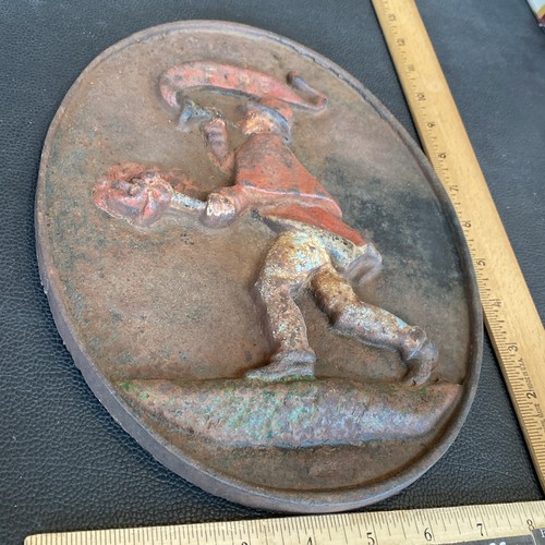 1850s Antique Fire Mark Cast Iron Insurance Plaque Sign Bottom Gate ...