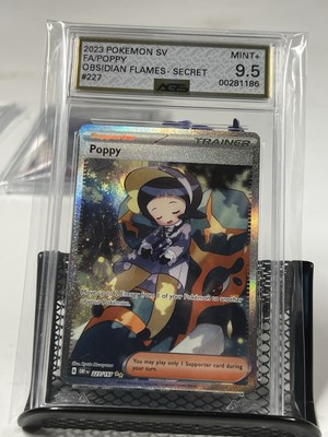 2023 Pokemon SV Obsidian Flames Poppy #227/197 AGS 9.5 | eBay