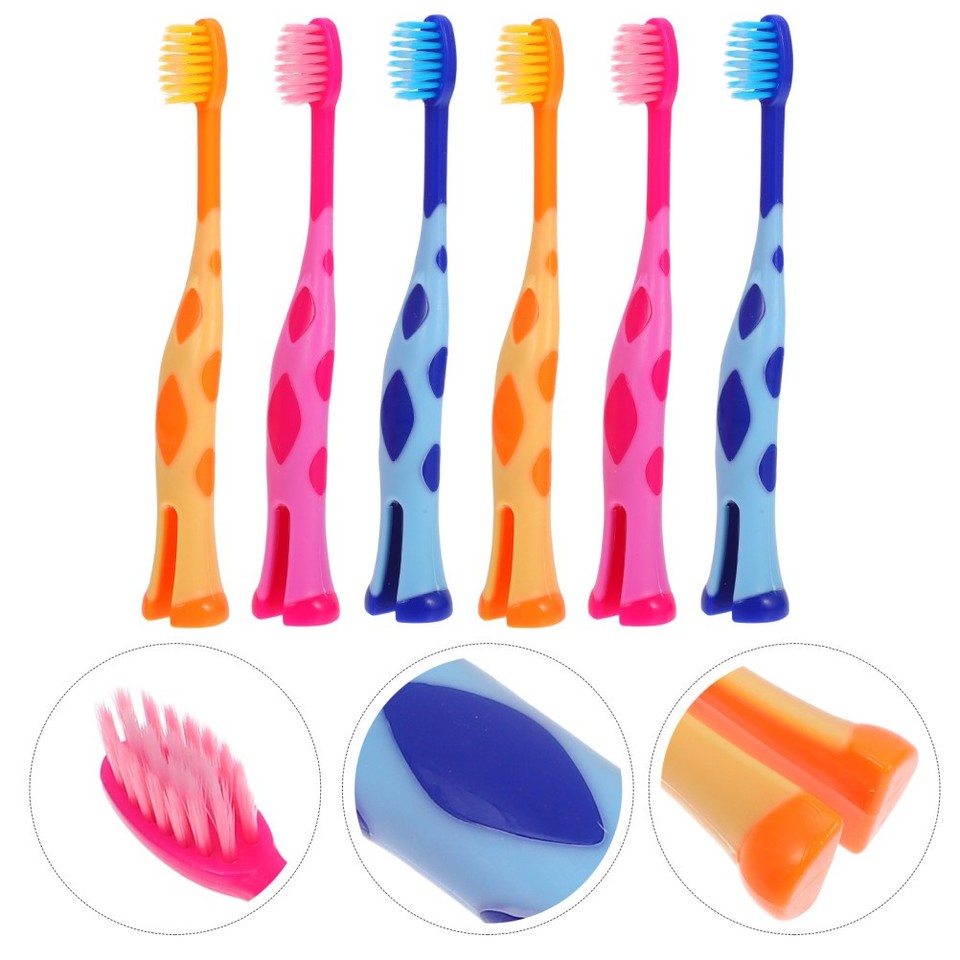 6 Pcs Extra Soft Toddler Toothbrush Kid Toothbrushes Kids Children ...