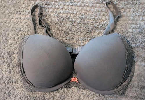 Victoria's Secret Dream Angels Gray Push-up Bra Size 34D Under Wire ...
