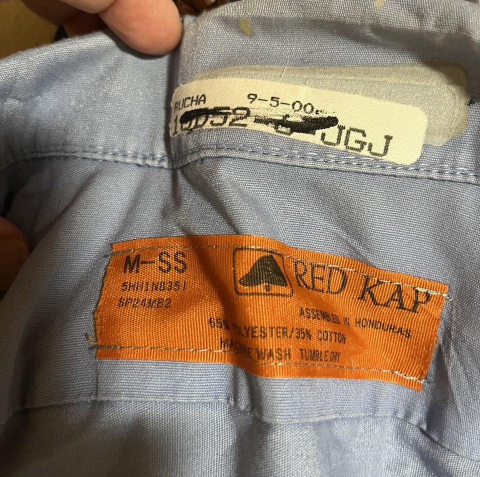 State of Alert No Policy e.p. Dischord 2 men's work shirt medium short ...