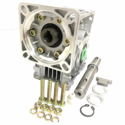 100:1 Worm Gearbox RV040 Speed Reducer Nema34 14mm input shaft, DHL ...