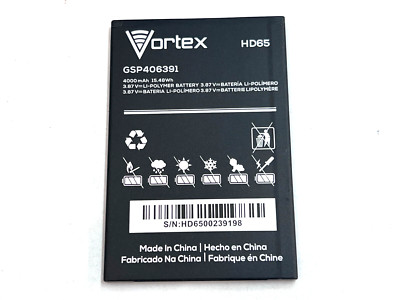 Vortex HD65 4000mAh Battery Replacement Phone Part OEM ORIGINAL ...