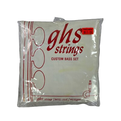 GHS Custom Bass 5 String Set Standard Long Scale 36.5" Fits 34" Scale ...