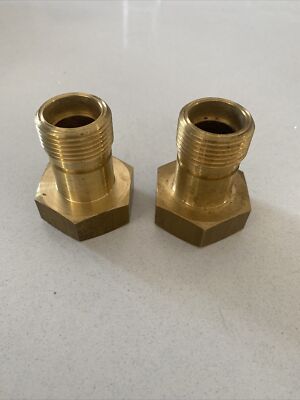 2x Gas Meter Adaptor Grooved 1" BS 746 F x 3/4" BS 746 M | eBay UK