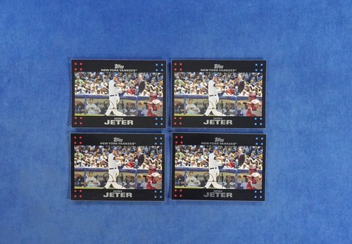 2007 TOPPS #40 DEREK JETER-MICKEY MANTLE-GEORGE BUSH LOT OF 4 MINT ...