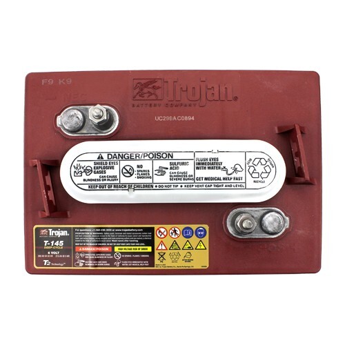 Trojan T-145 6V 260Ah Flooded Lead Acid GC2 Deep Cycle Battery x4 | eBay