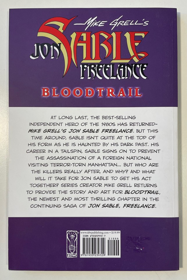 Jon Sable Freelance: Bloodtrail TPB / GN 2006 1st Printing - Mike Grell ...