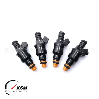 4 x 550cc 52LB Fuel Injectors Wide fit Bosch E30 S14 M10 Turbo DOHC TT ...