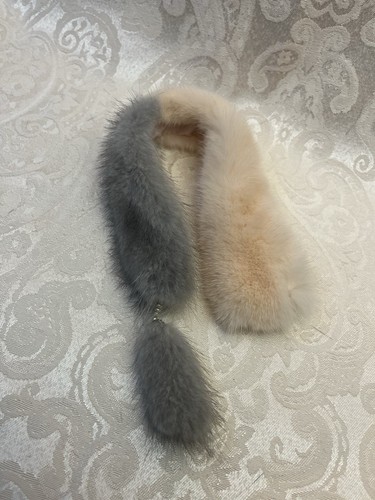 Pink and Gray Mink Fur Boa 4 Fashion Royalty Silkstone Barbie Doll ...