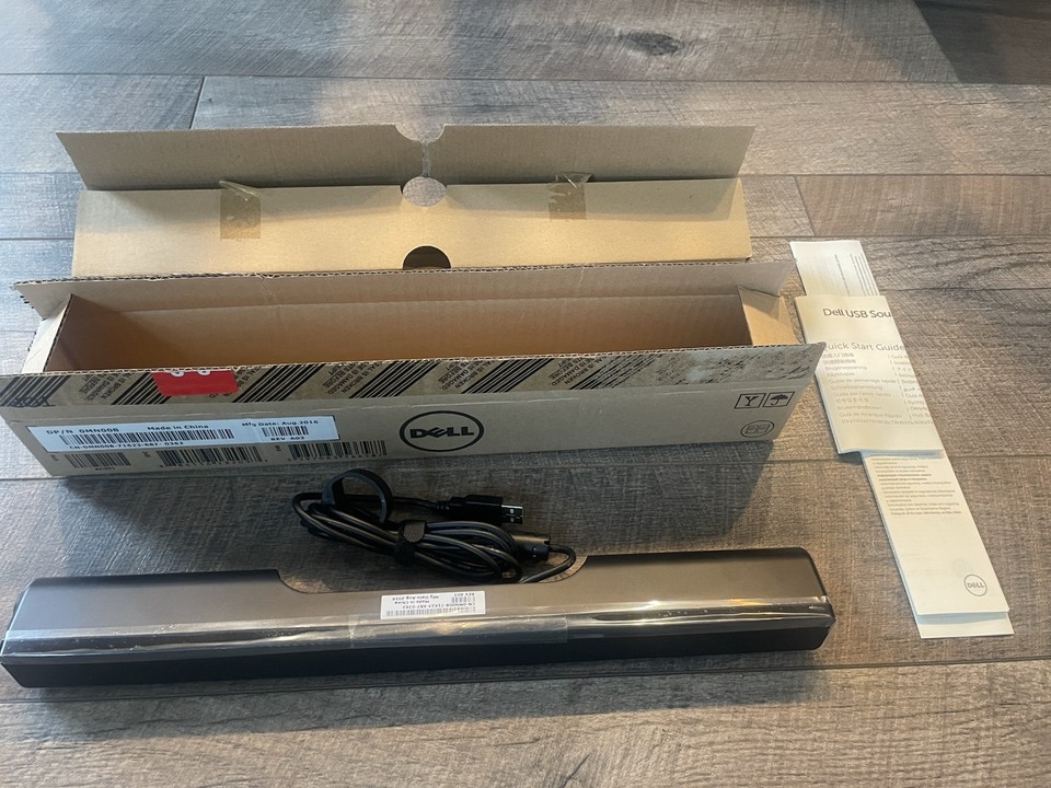 Dell AC511 Multimedia Speaker USB Monitor Sound Bar Black 0MN008 (NEW ...