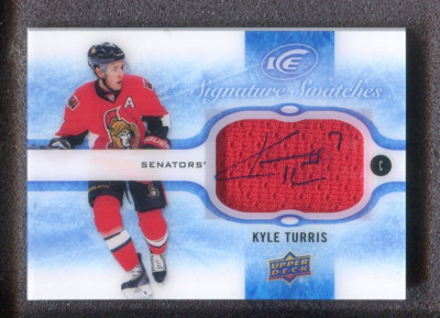 2015-16 Upper Deck Ice Signature Swatches #SSKT - Kyle Turris | eBay