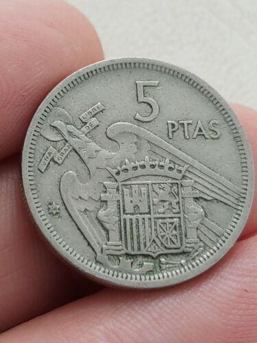 COIN SPAIN 5 PESETAS 1957 Five PTAS mark 58 free UK post coin Kayihan ...