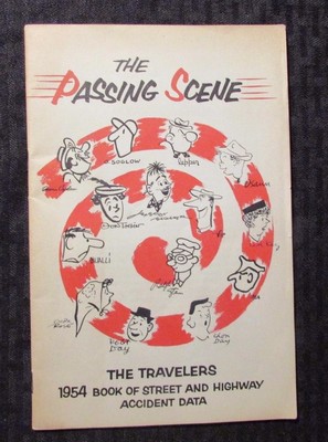 1954 THE PASSING SCENE Book of Street and Highway Accident Data 28pgs ...
