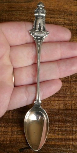Antique 835 Fine Silver Waterloo France Souvenir Spoon | eBay