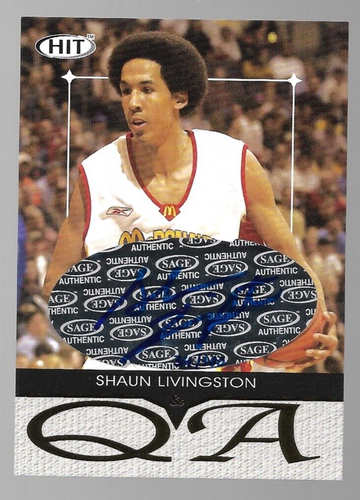 2004 SAGE HIT Shaun Livingston Rookie Auto #34/100 | eBay