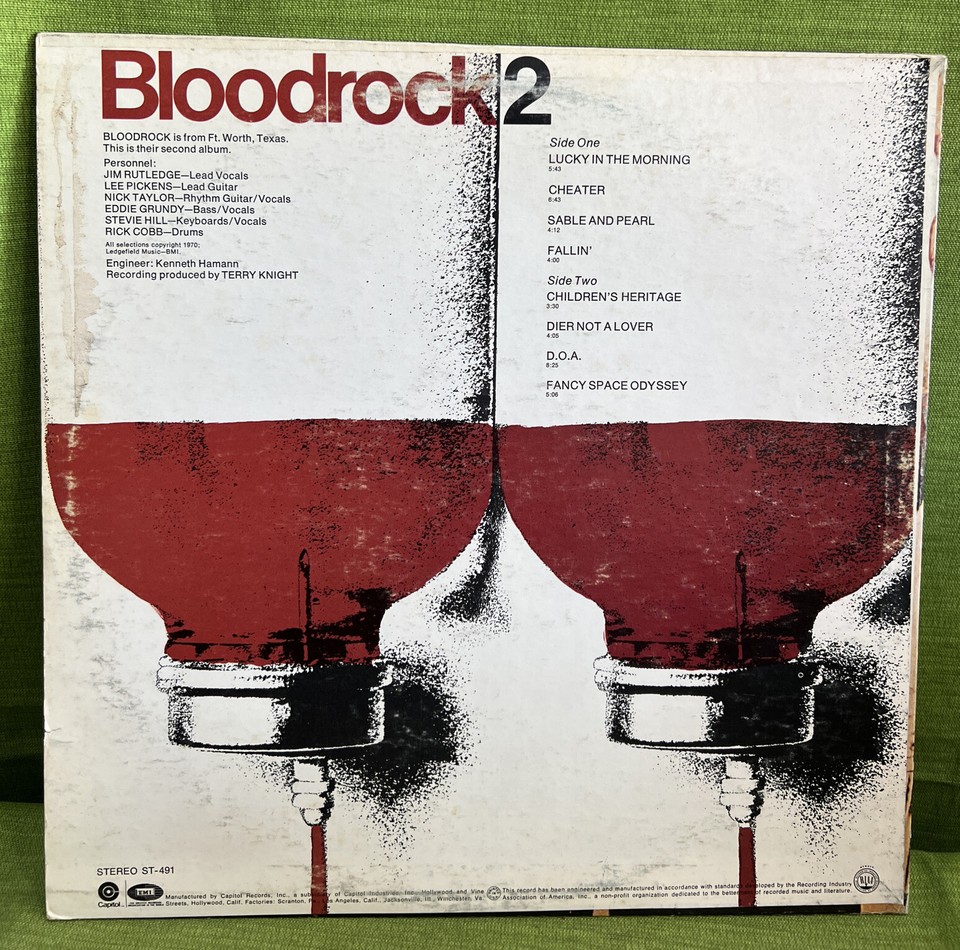 Bloodrock 2 LP Green Label Vinyl Record Stereo ST-491 | eBay