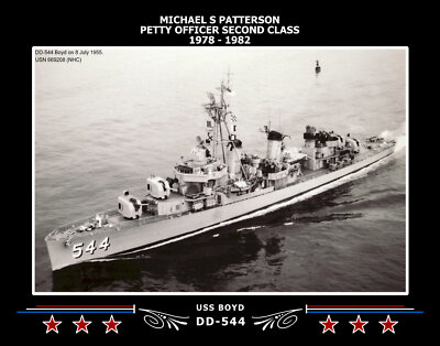 Navy Emporium USS Boyd DD-544 Canvas Photo Print 217DD544 | eBay