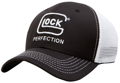 Glock Ranger Mesh Cap Hat Black/White with Glock Embroidered on Front ...