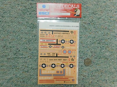 Esci decals 1/72 North American Rockwell OV-10 Bronco OV-1 Mohawk M21 ...