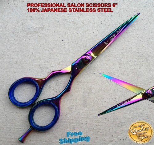 Professional Salon Razor Barber Hairdressing multi colour Scissors hair ...