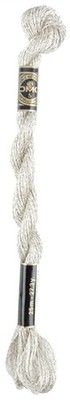 DMC 315 5-5283 Metallic Pearl Cotton Skein Size 5 27.3yd-Silver (12Pk ...