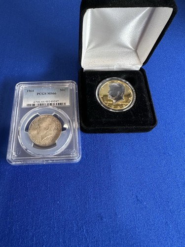 1964 50C Kennedy Half Dollar - PCGS Gold Shield MS 66 Toned - Real Nice ...