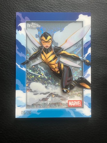 2025 Topps Chrome Marvel Wasp Air Marvel Shadowbox #5/20 Case Hit SSP ...