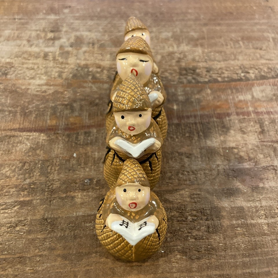 Vintage Department 56 Monks A'Caroling Christmas Figurine Singing Joy ...