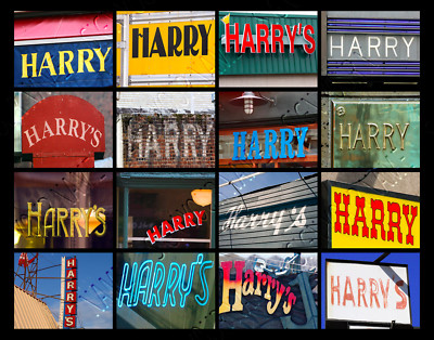 HARRY Name Poster featuring photos of actual signs | eBay