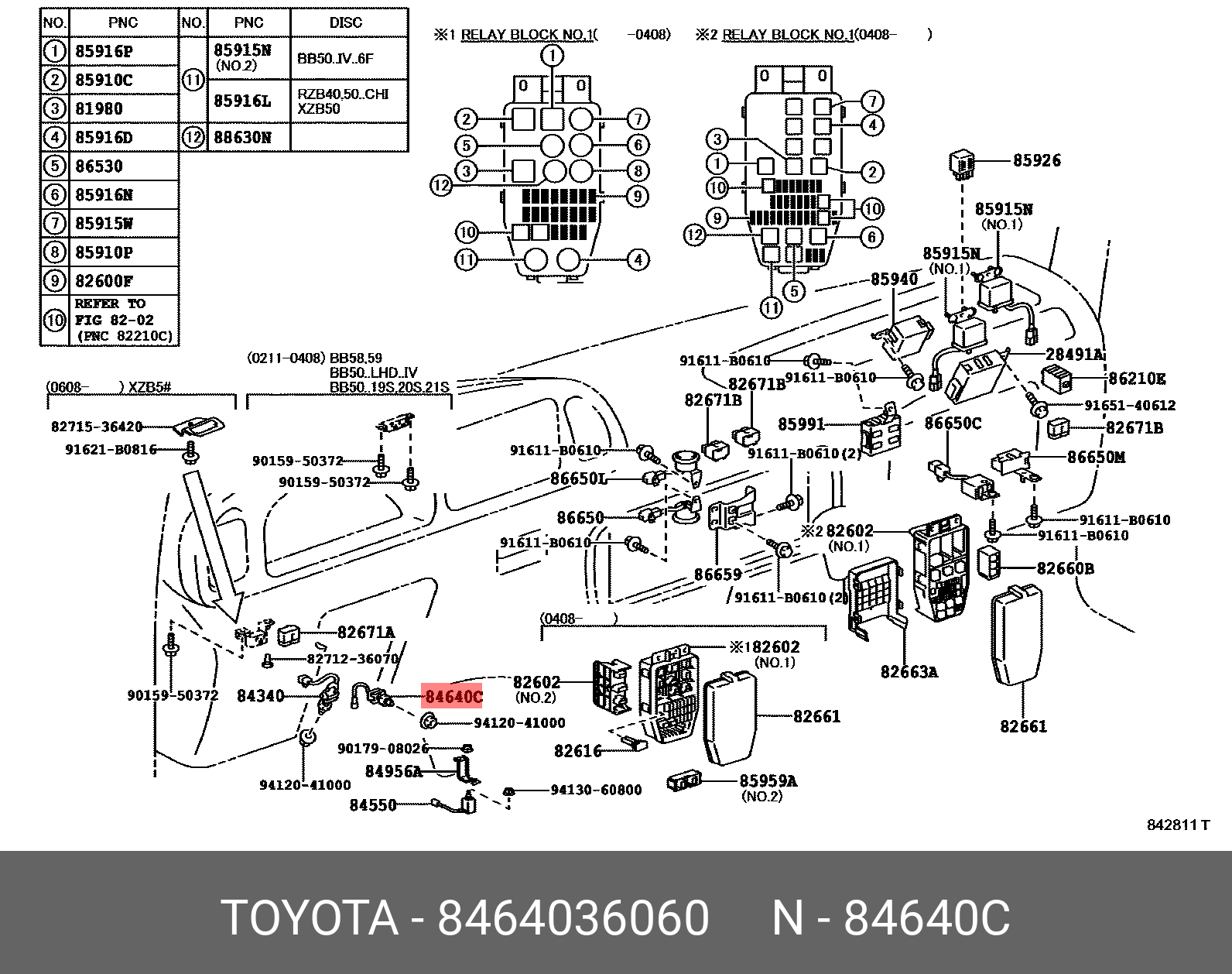 Genuine OE switch assy, exhaust retarder, 8464036060 for TOYOTA 84640 ...