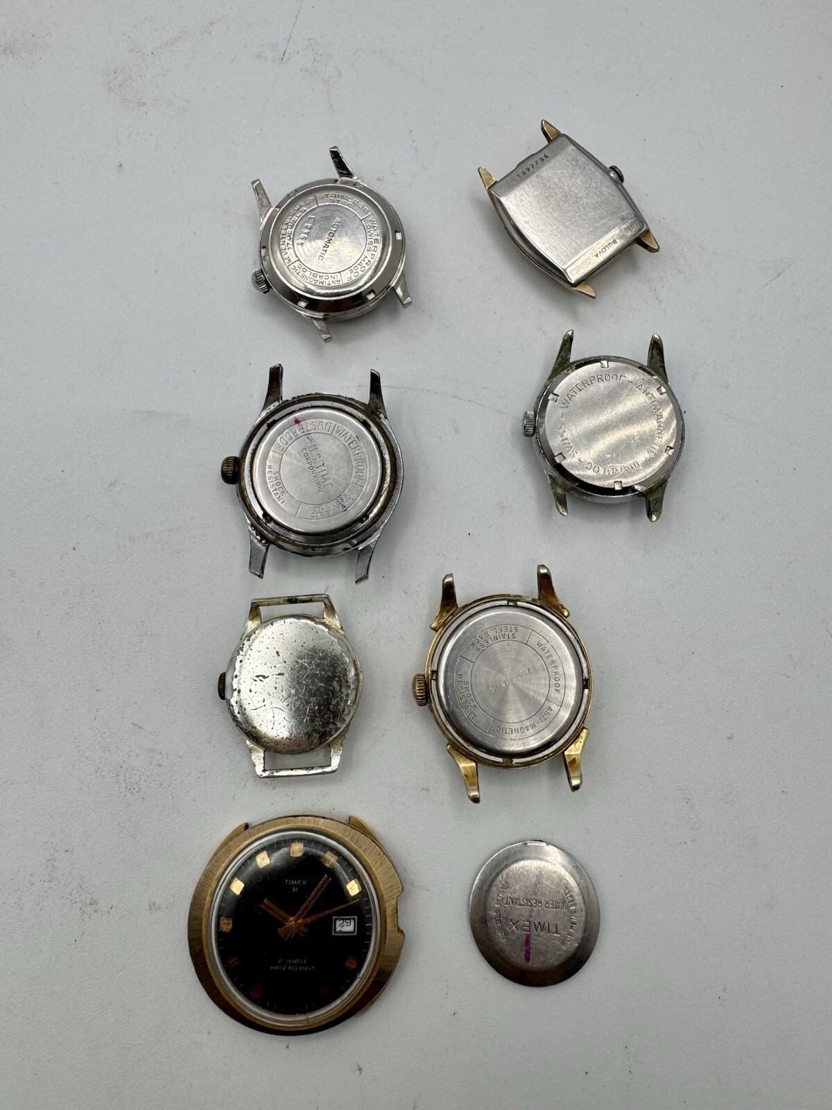 Lot Of 7 Vintage Watches Timex Ruxton Bulova Cimier Orvin Swiss Made | eBay