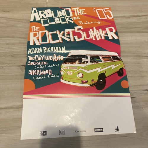 AROUND THE CLOCK 05 TOUR 11x17 POSTER THE ROCKET SUMMER SHERWOOD DAY ...