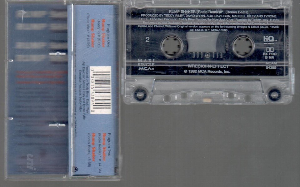 Wreckx-N-Effect ‎Rump Shaker Cassette Tape Maxi Single Tested L@@K ...
